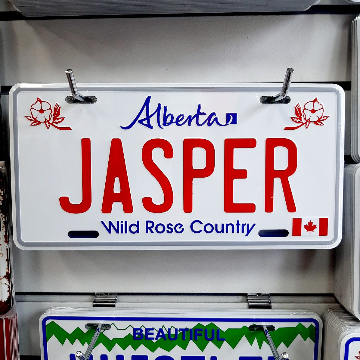 Jasper Tin License Plate – OGOPOGO GIFTLAND KELOWNA