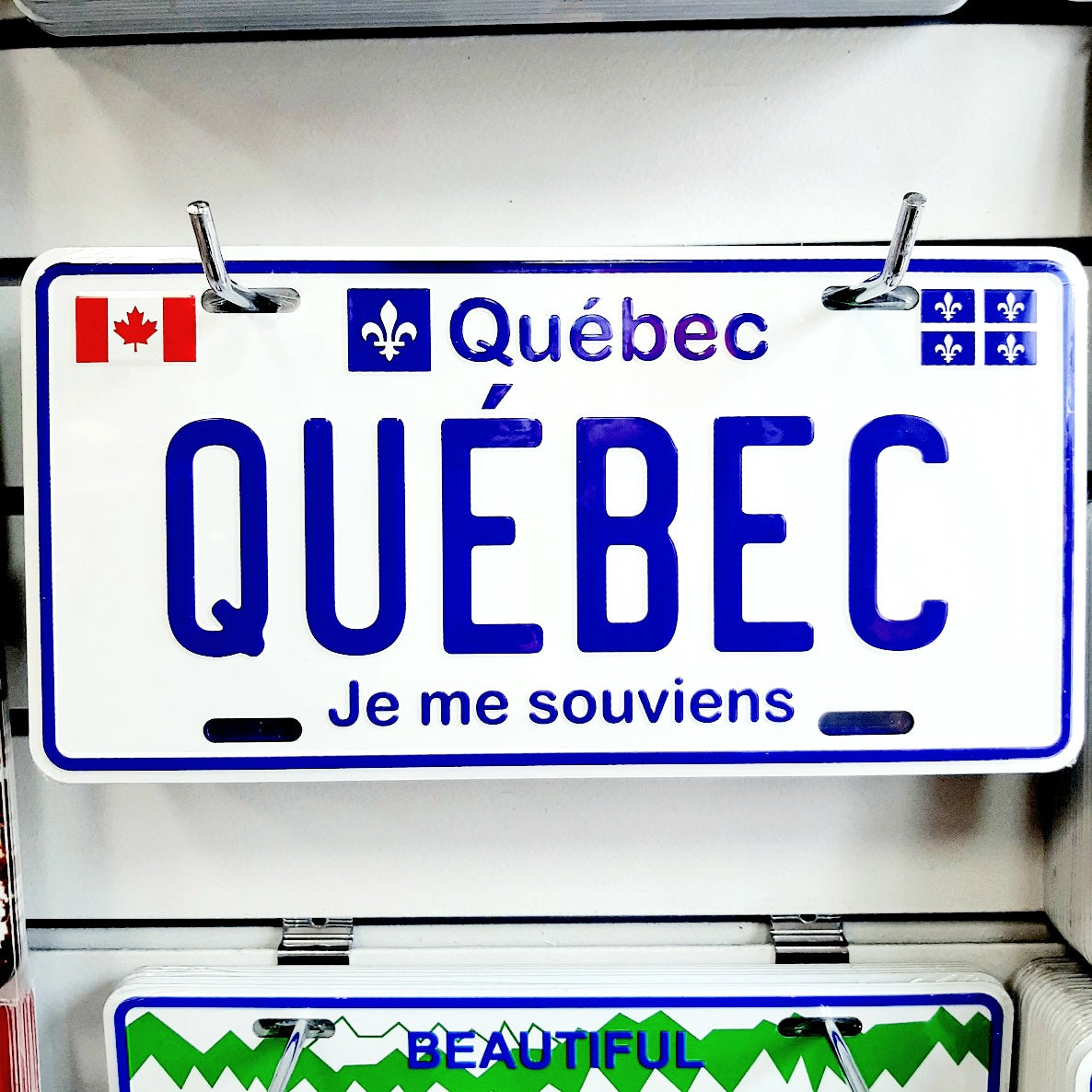 Quebec Tin License Plate – OGOPOGO GIFTLAND KELOWNA